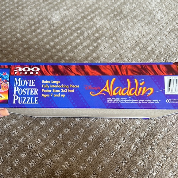 Disney | Toys | Vintage Disneys Aladdin 2x3 Movie Poster Puzzle 30 ...